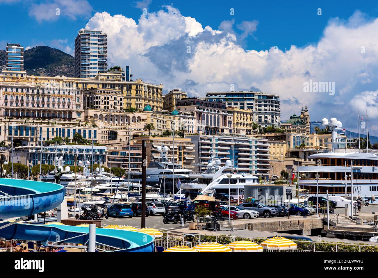 Monaco, France - 2 août 2022 : vue panoramique de la zone ...
