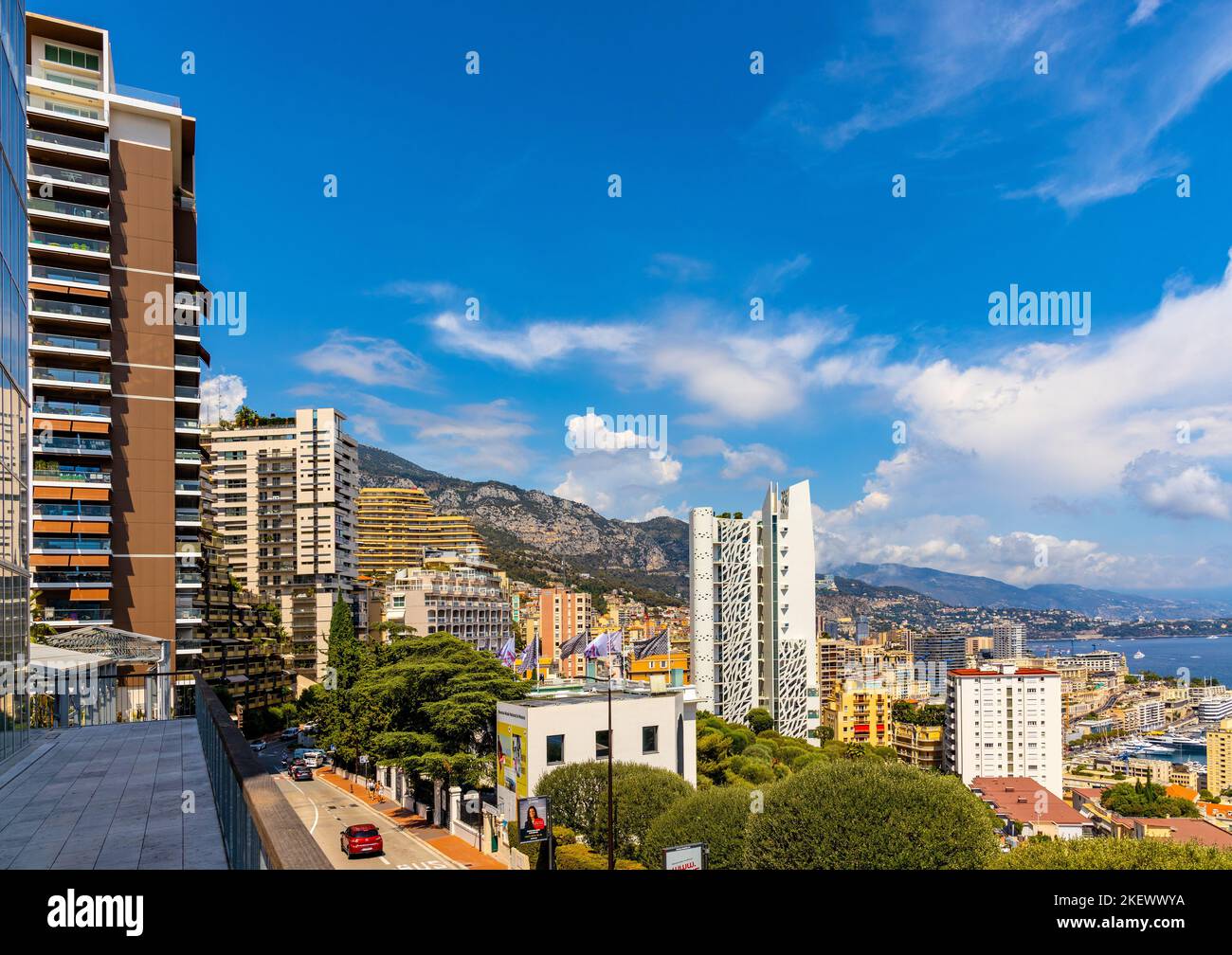 Monaco, France - 2 août 2022 : vue panoramique de la zone ...