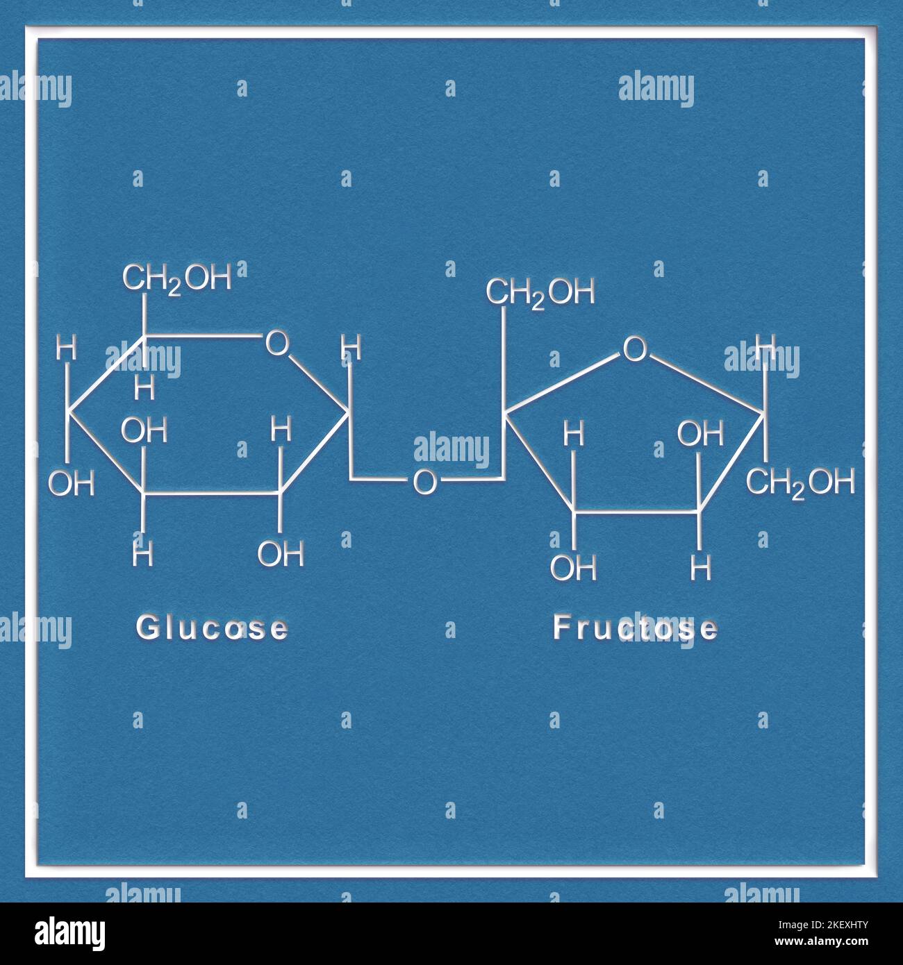Chemistry chemical formula sugar Banque de photographies et d’images à ...