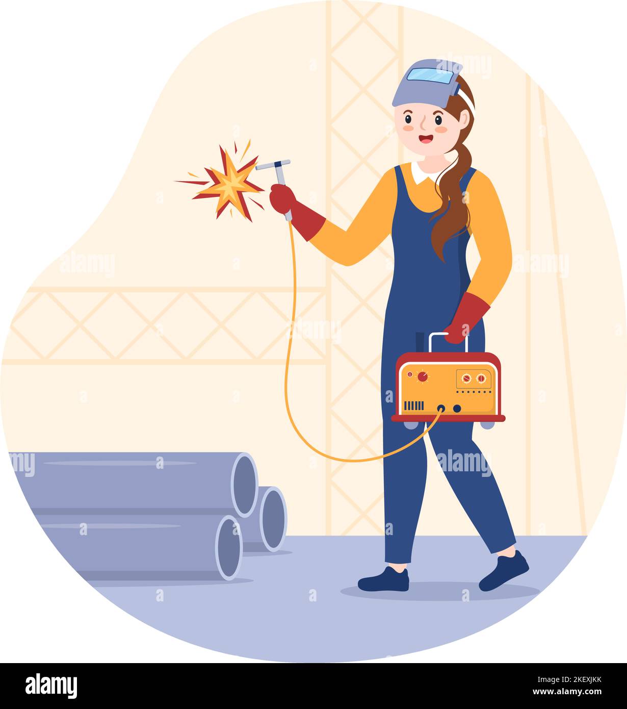 Service de soudage avec poste à souder professionnel souder sur le ...