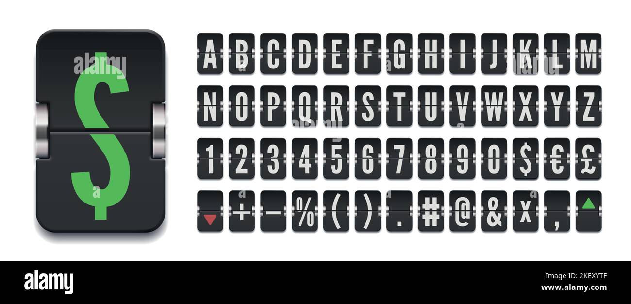 Tableau d'information de vol pour afficher les taux de change sur le ...