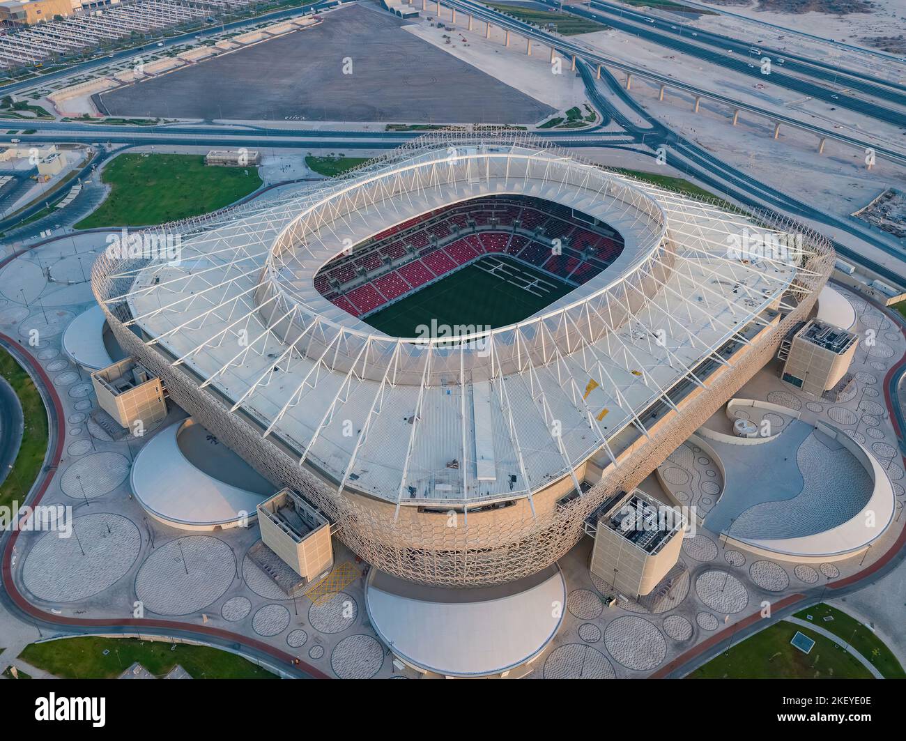 Photo non datée du stade Ahmad bin Ali, au Qatar, où se jouera certains ...