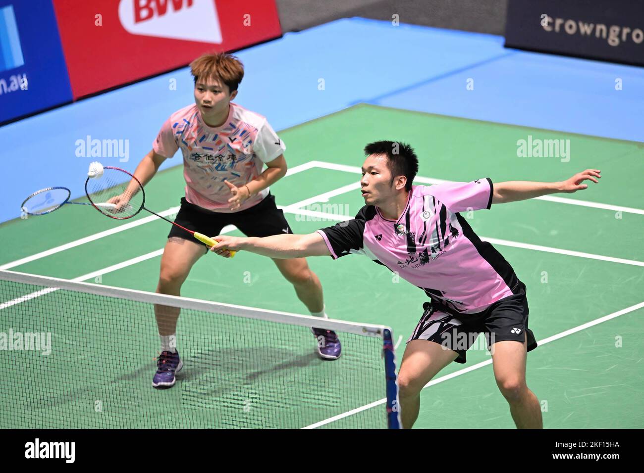 Sydney, Australie - 15 novembre 2022, Lin WAN Ching (L) et Lee Yang (R) du Taipei chinois vus en ...