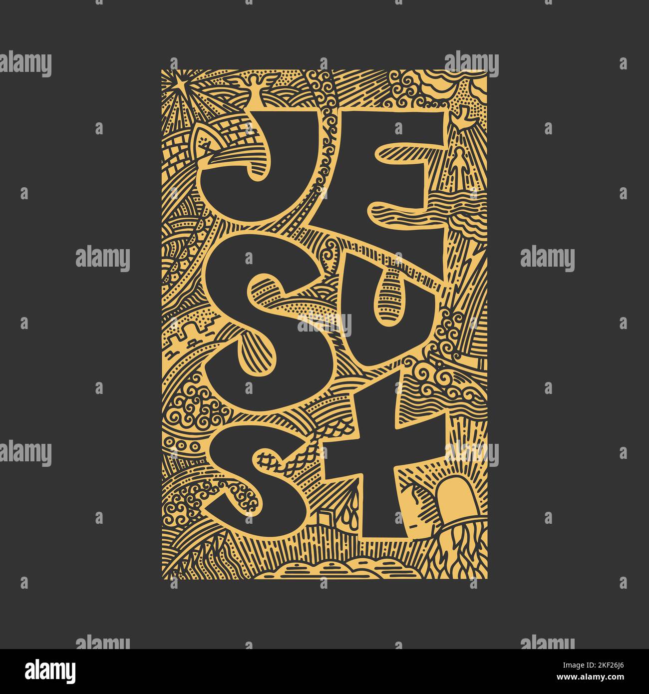 Jesus in the temple Banque d'images vectorielles - Alamy