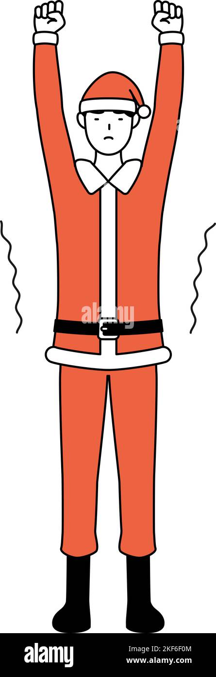 Illustration simple de dessin de ligne d'un homme habillé comme le Père ... Illustration simple de dessin de ligne d'un homme habillé comme le Père ...