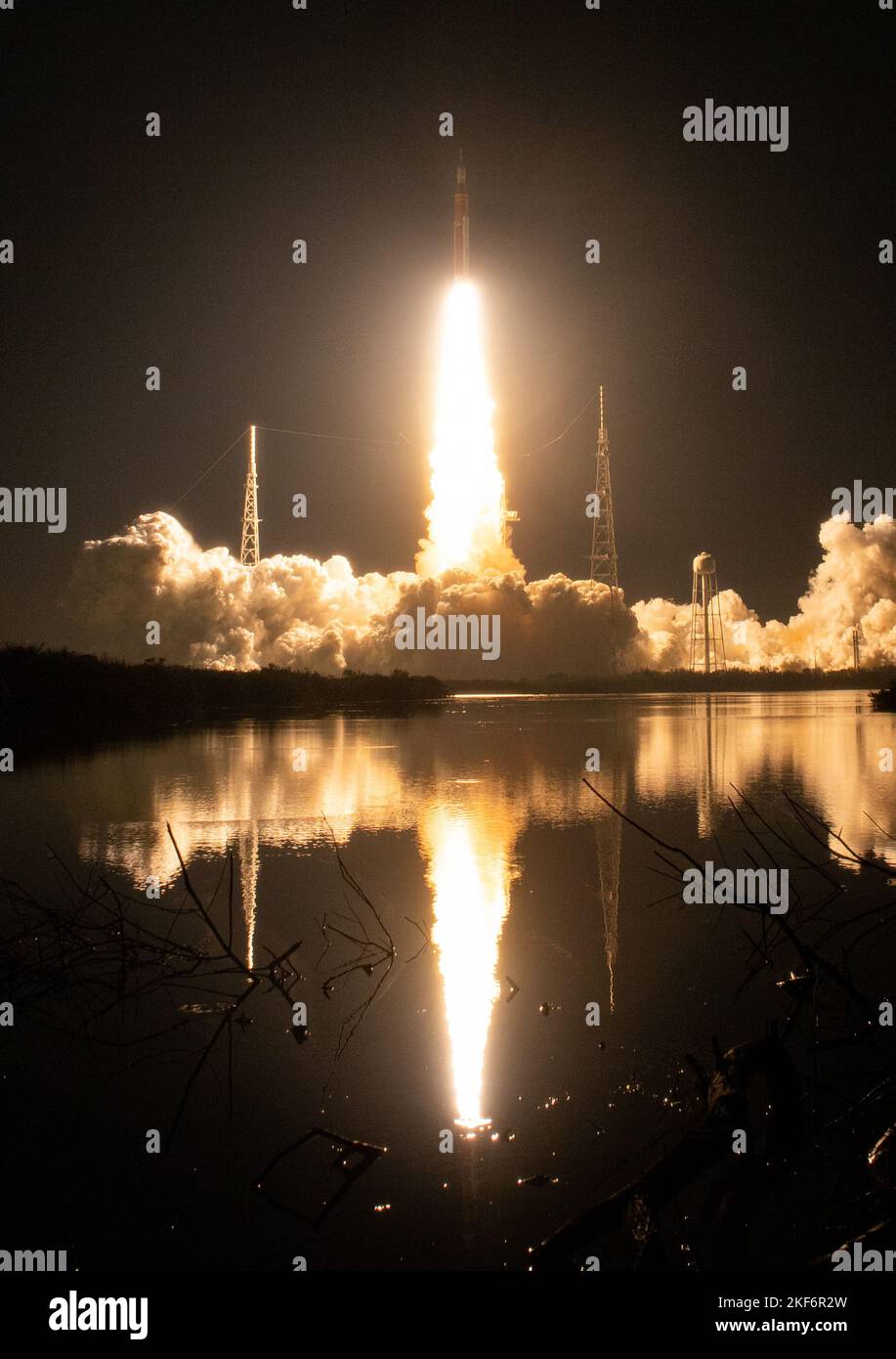 Floride, États-Unis, 16/11/2022, la fusée Space Launch System de la ...