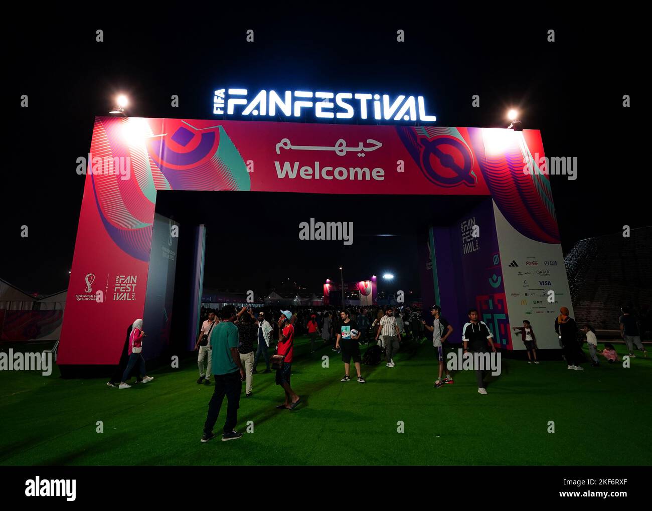 La zone du Festival des fans de la FIFA avant la coupe du monde de la ...