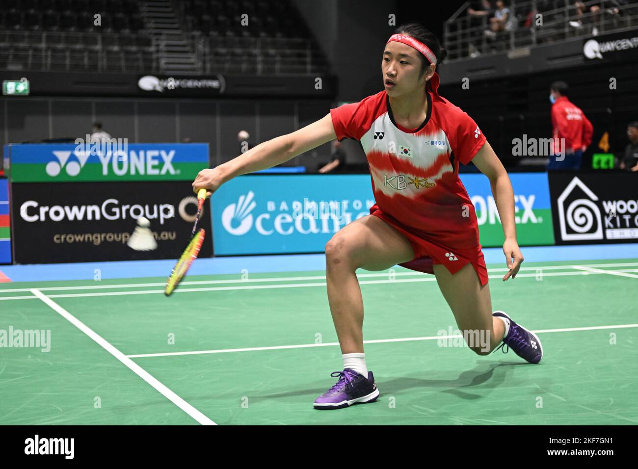 Un se Young de Corée est vu en action pendant le groupe SAThio 2022 le match unique des femmes ...