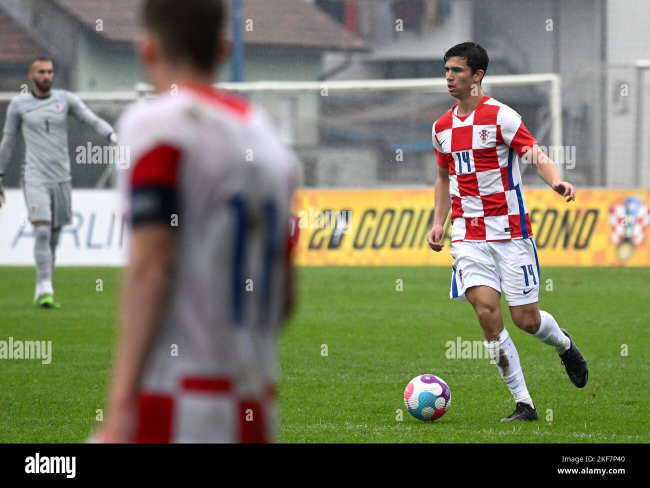 Zagreb, Croatie. 16 novembre 2022 Dominik Prpic de Croatie lors du ...