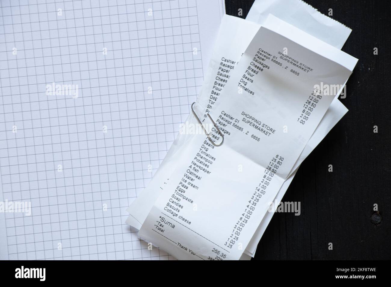 Recibo de cheques Banque de photographies et d’images à haute ...