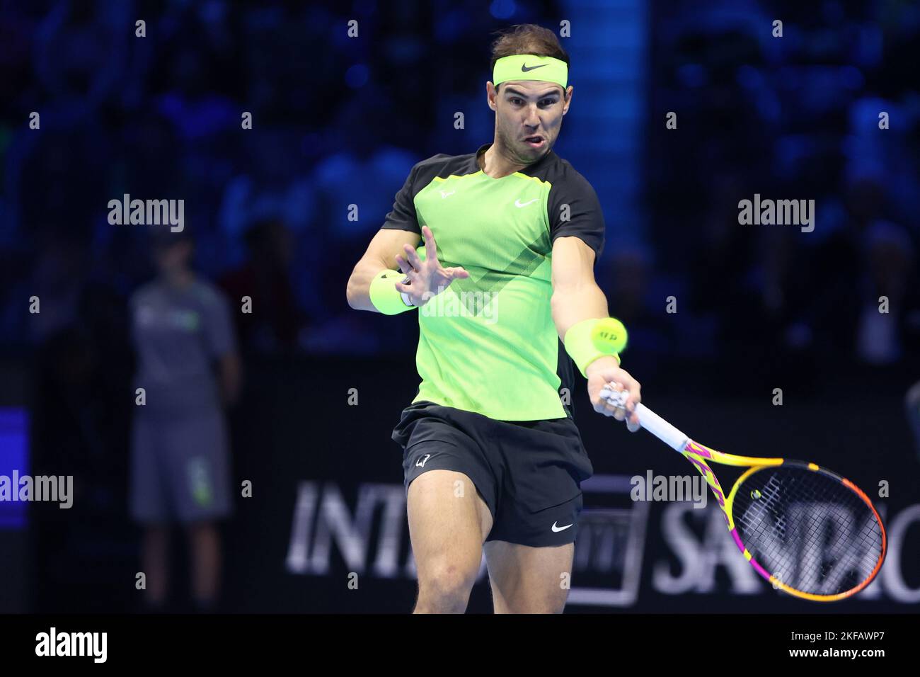 Torino, Italie, 17/11/2022, Rafala Nadal d'Espagne pendant le match des ...