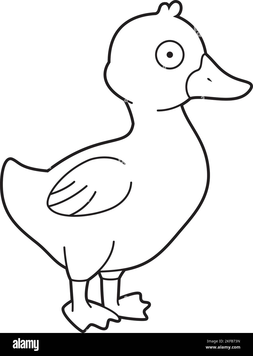 Coloriage dessin animé pour enfants Banque d'images noir et blanc ...