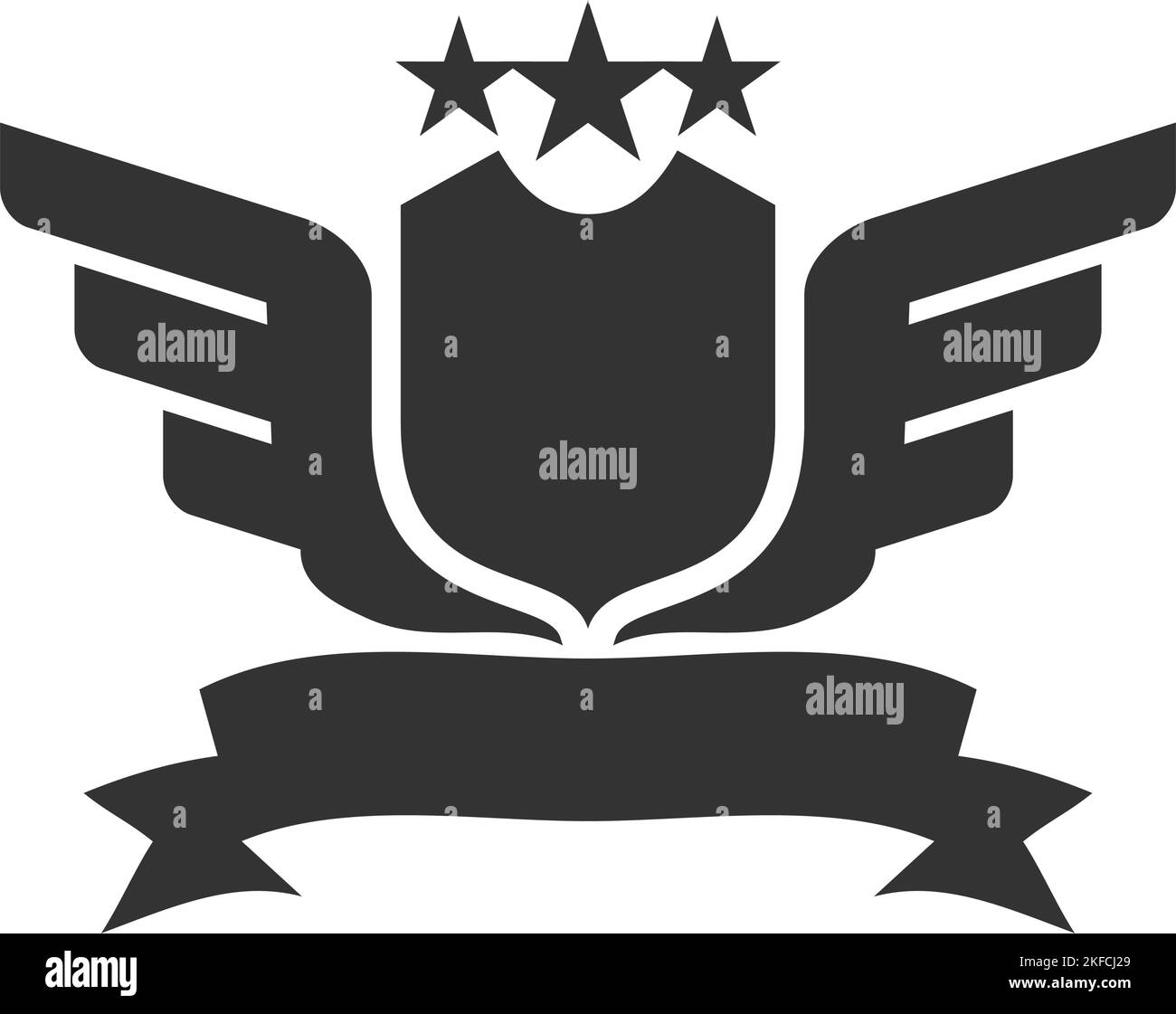 Emblème modèle vierge logo icône Illustration identité de la marque Image Vectorielle Stock - Alamy