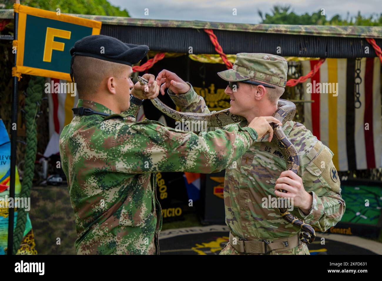 Colombie. 8th novembre 2022. Un soldat affecté au 2nd Bataillon, 130th ...