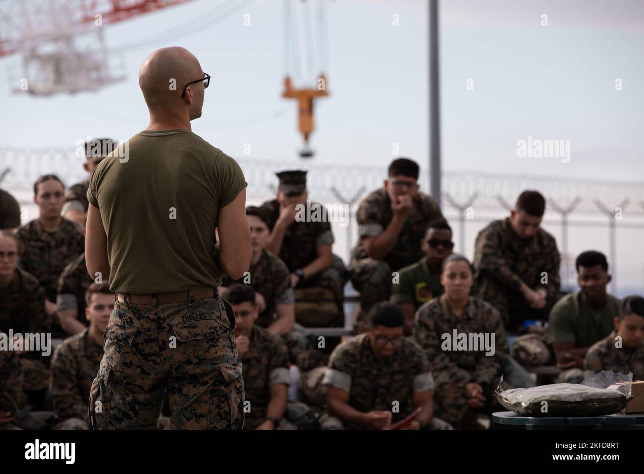 Caporal du corps des Marines des États-Unis Michael Trelles, un ...