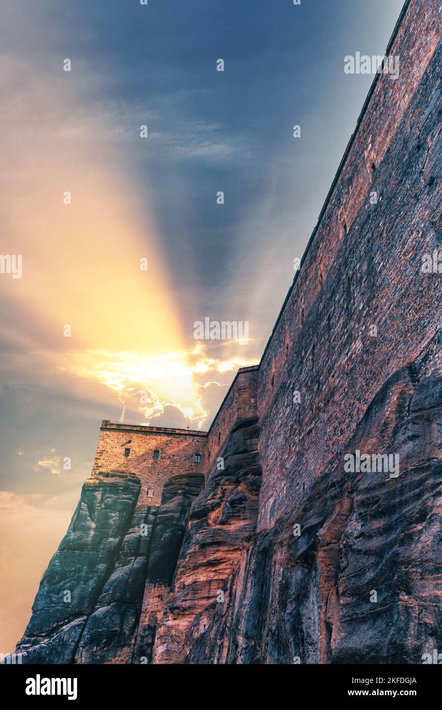 La forteresse de Königstein est l'une des plus grandes forteresses de ...