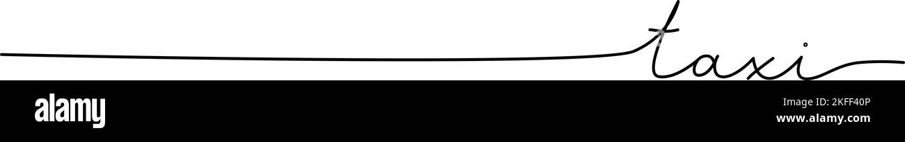 Slogan and taxi Banque d'images noir et blanc - Alamy