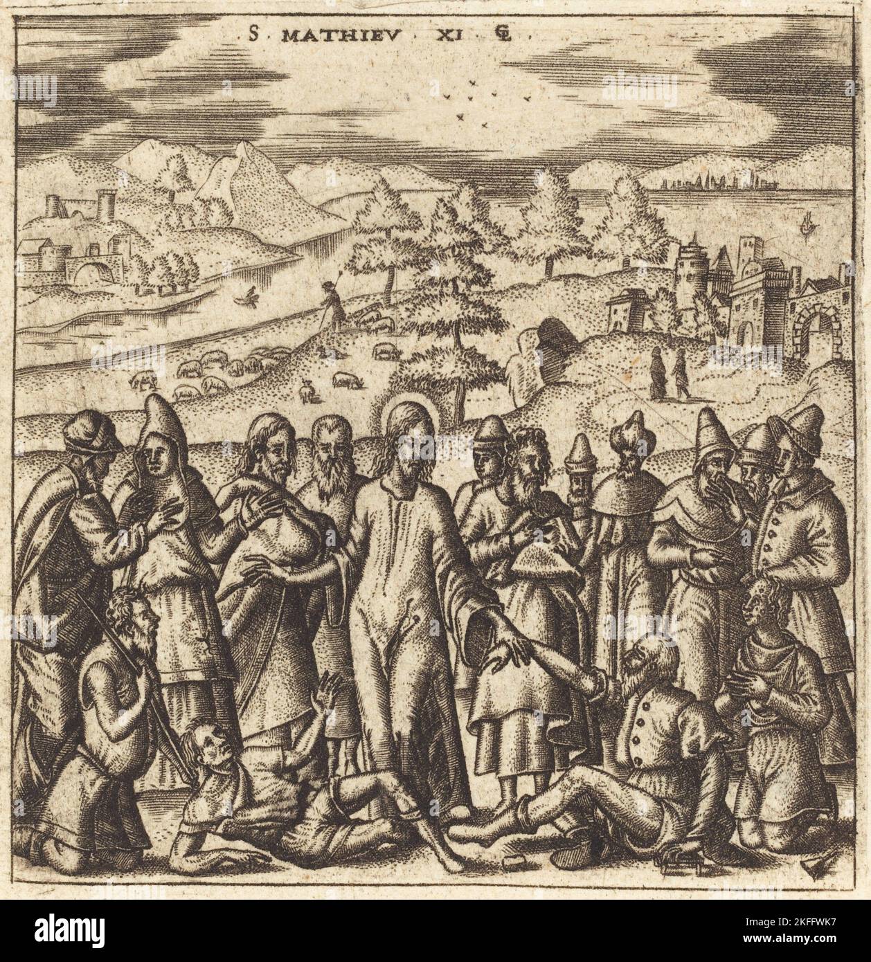 Jésus guérit les malades Banque de photographies et d’images à haute ...