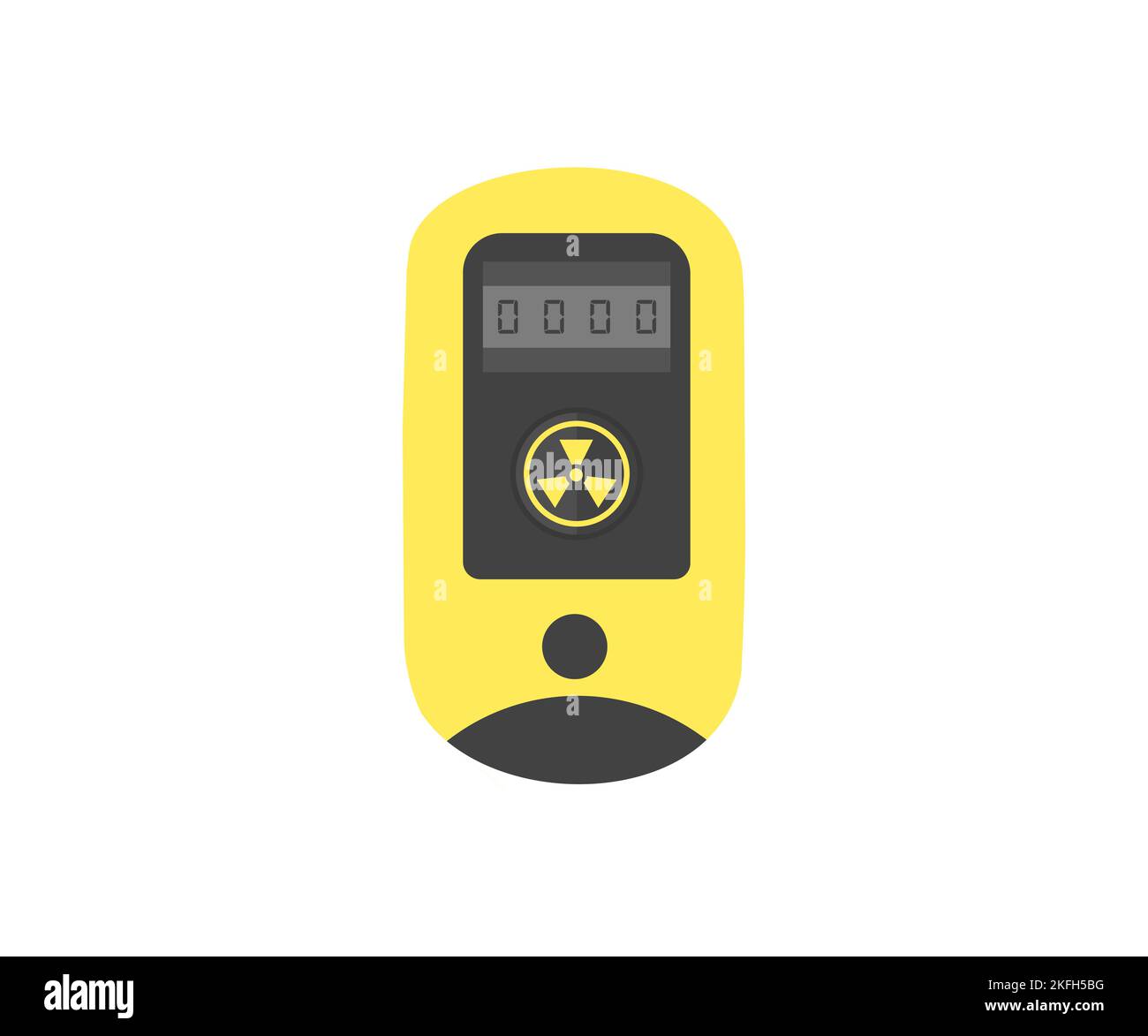 Logo du dosimètre à rayonnement gamma. Mesure du rayonnement ionisant ...