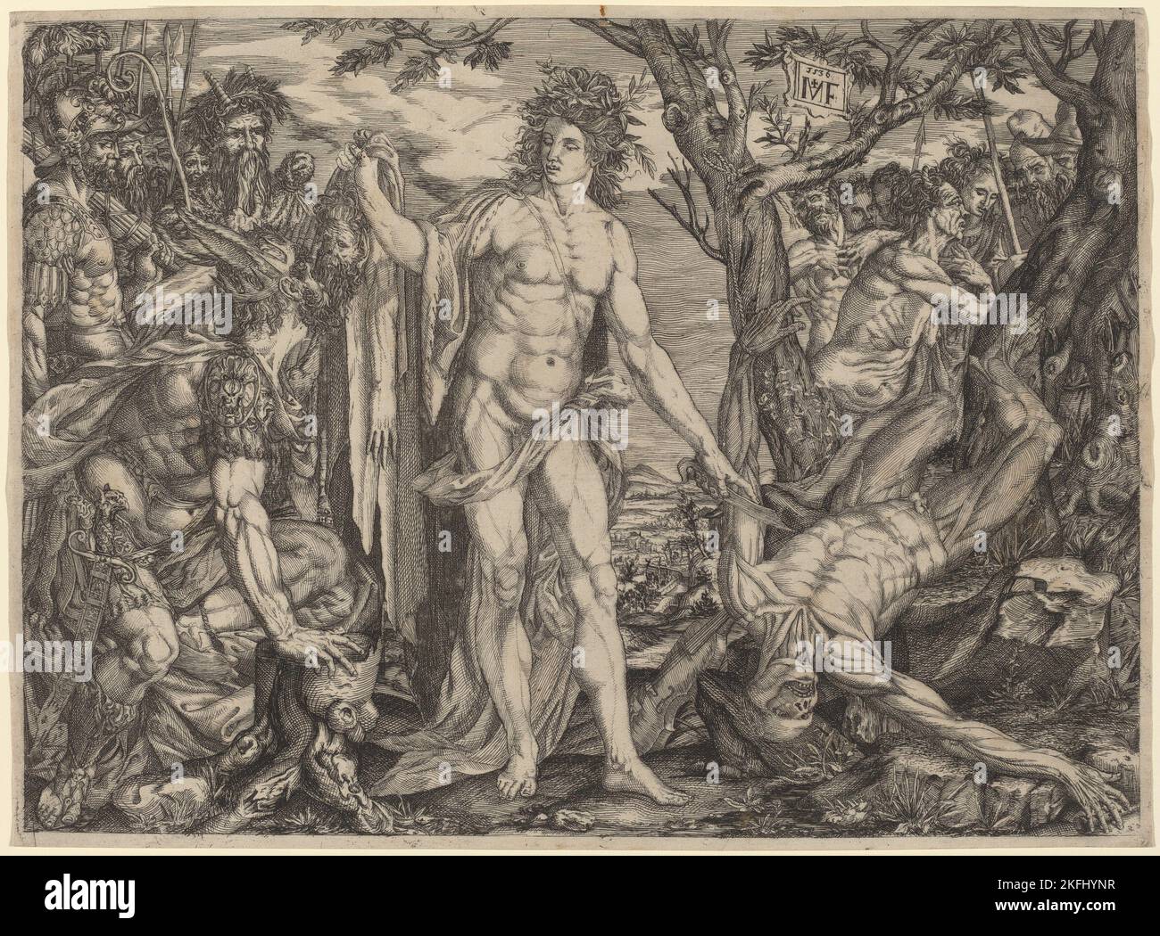 God apollo and the satyr marsyas Banque de photographies et d’images à ...