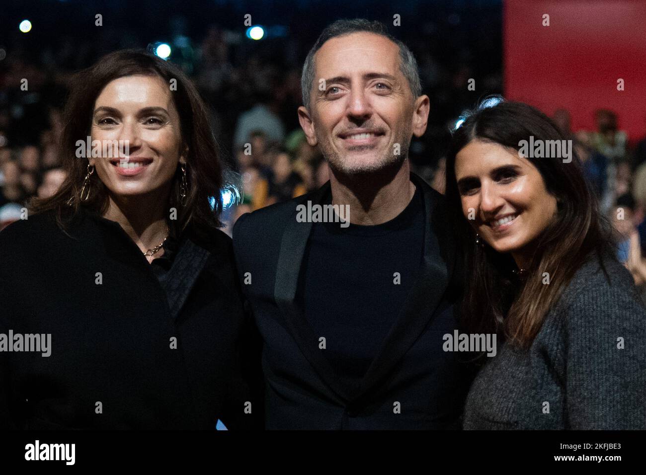 Aure Atika, Gad Elmaleh et Geraldine Nakache assistent à la projection ...