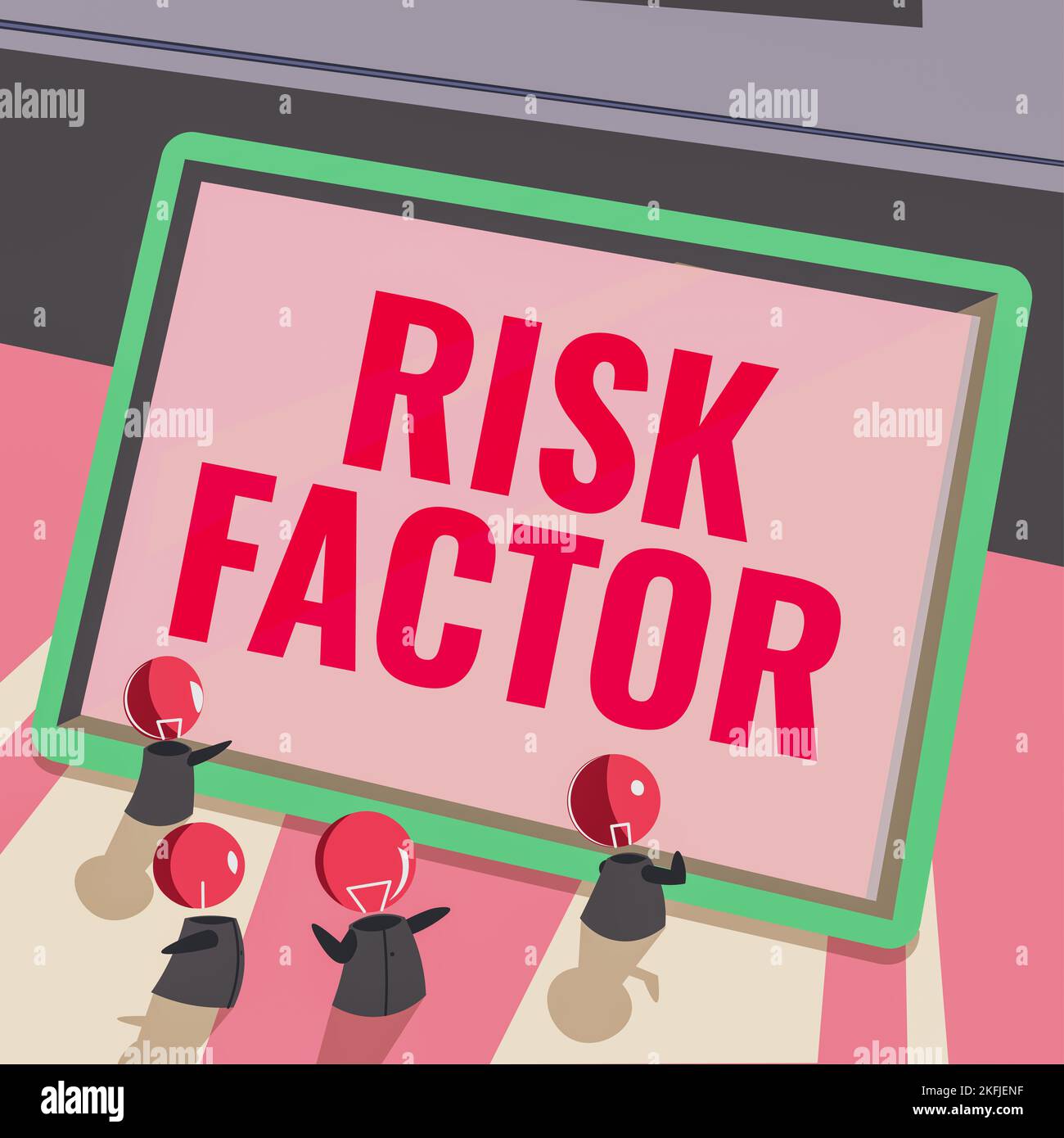 Légende présentant le facteur de risque. Mot pour quelque chose qui ...
