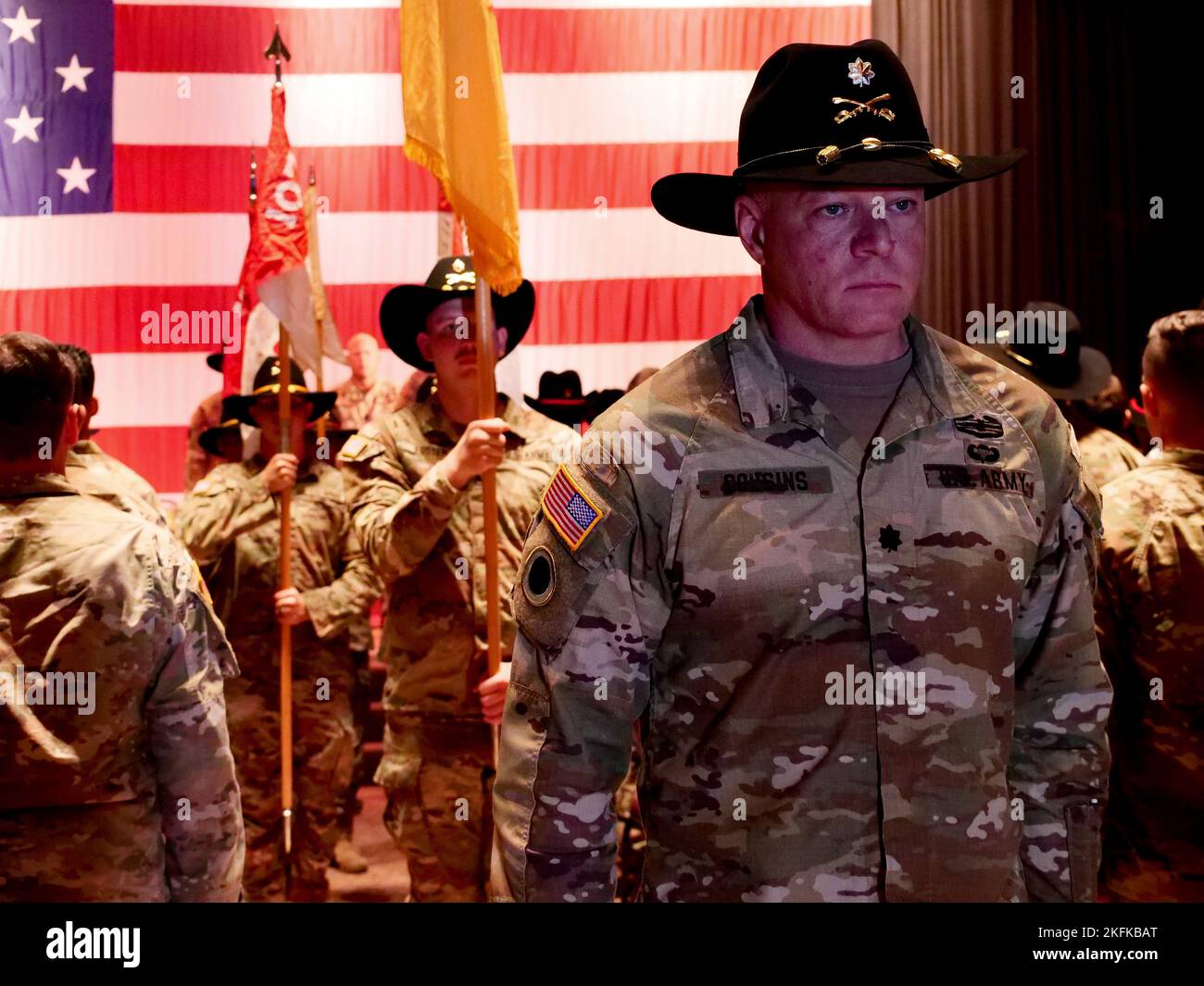 Le lieutenant-colonel William cousins, commandant du 2nd Escadron du ...