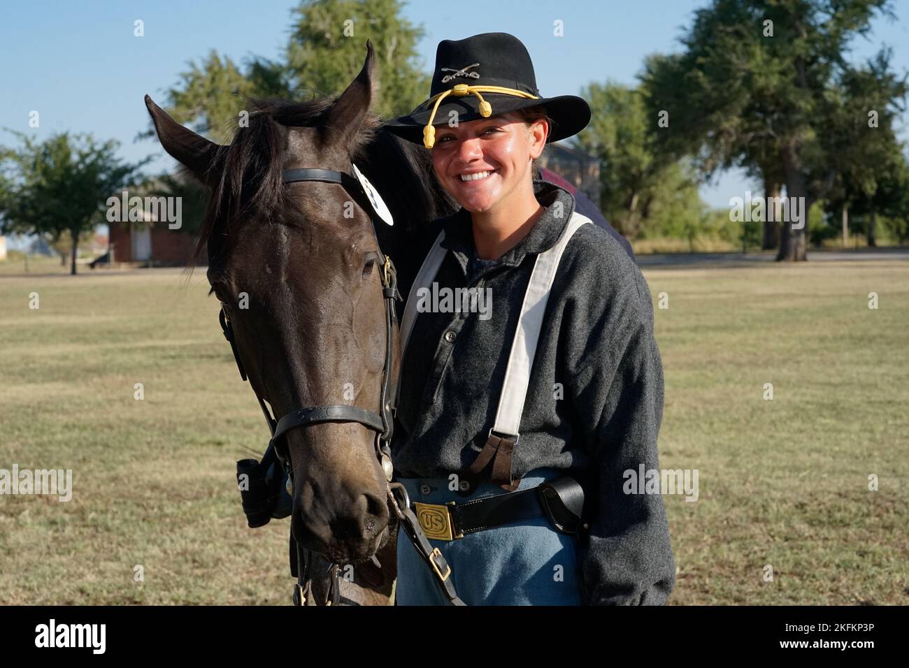 PFC. Lydia Hickle, un soldat de la Garde des couleurs de fort Carson ...
