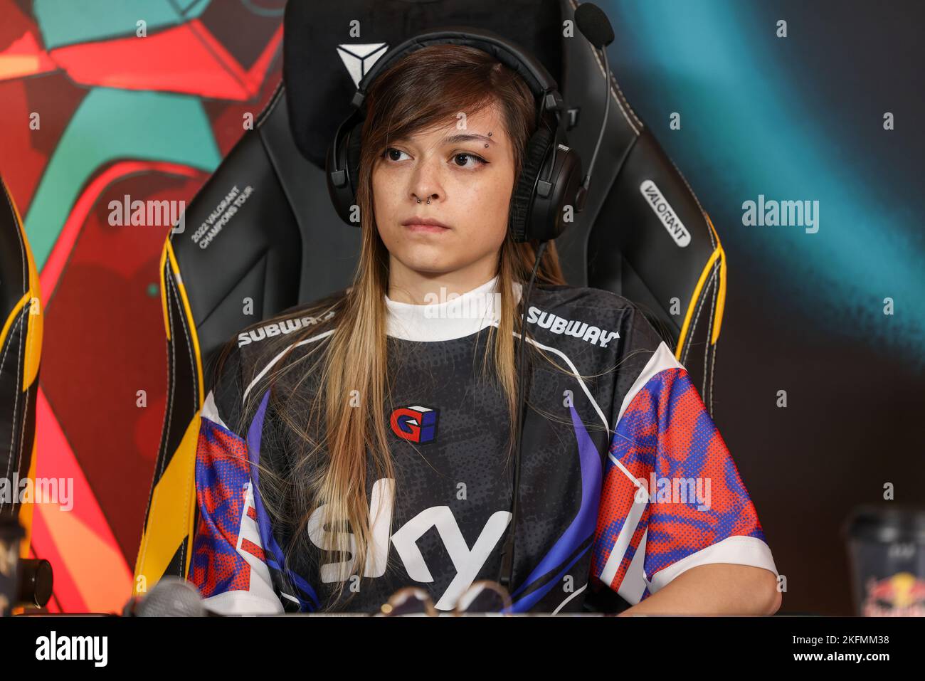 18 novembre 2022, Berlin: Joueur Vivian 'roxi' Schilling au VALORANT: Game Changers Championship ...