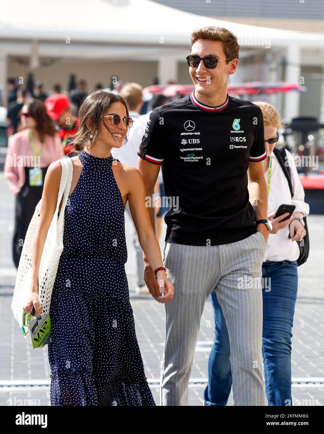 #63 George Russell (GBR, Mercedes-AMG Petronas F1 Team) et sa petite ...