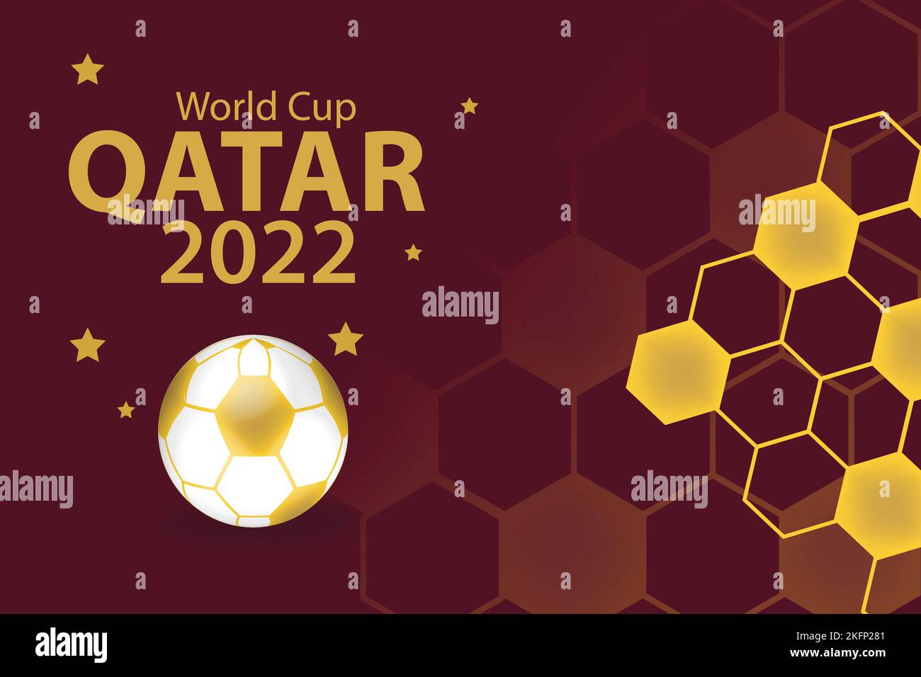 Coupe du monde Qatar 2022 c'est la coupe Image Vectorielle Stock - Alamy