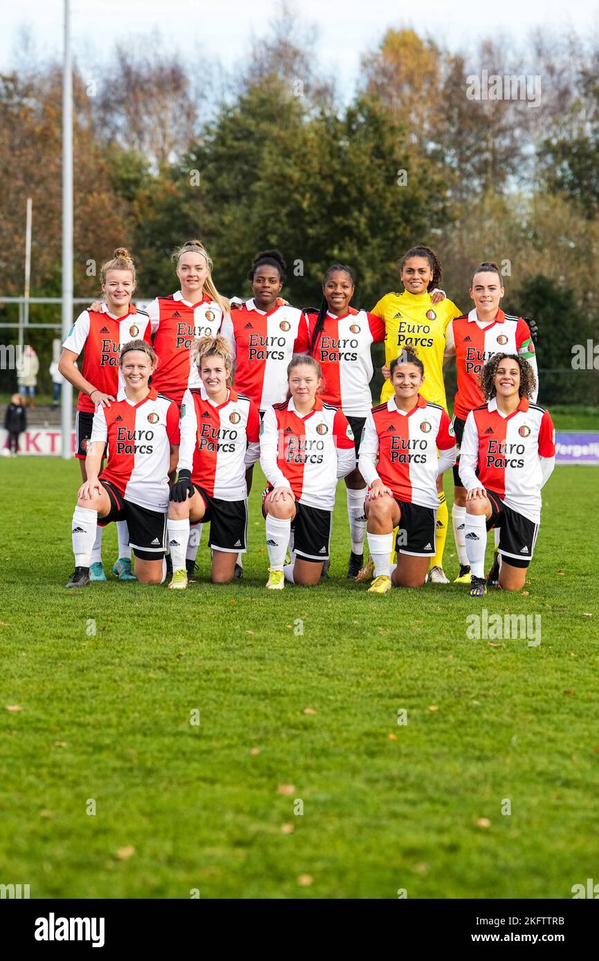 Heerenveen, pays-Bas. 20 novembre 2022 Heerenveen - (rangée du haut l-r ...