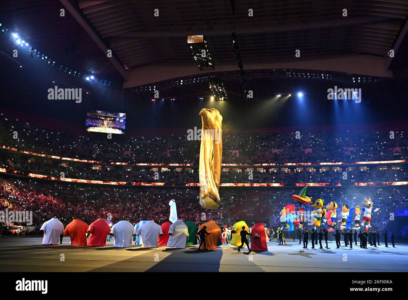 Doha, Katar. 20th novembre 2022. Cérémonie d'ouverture. Jeu 1, Groupe A ...