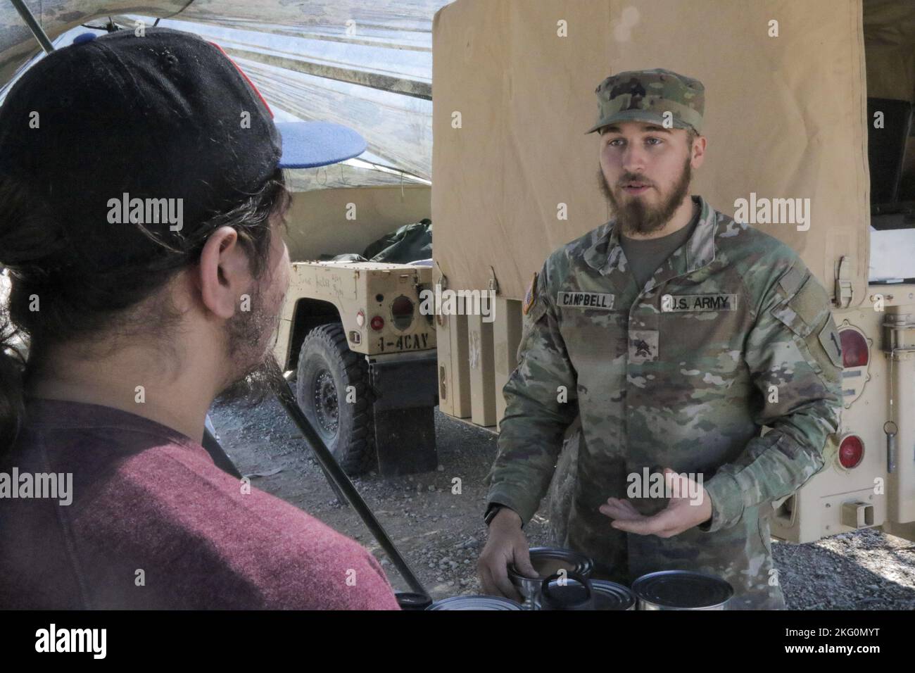 Sergent de l'armée américaine Michael Campbell, spécialiste culinaire ...