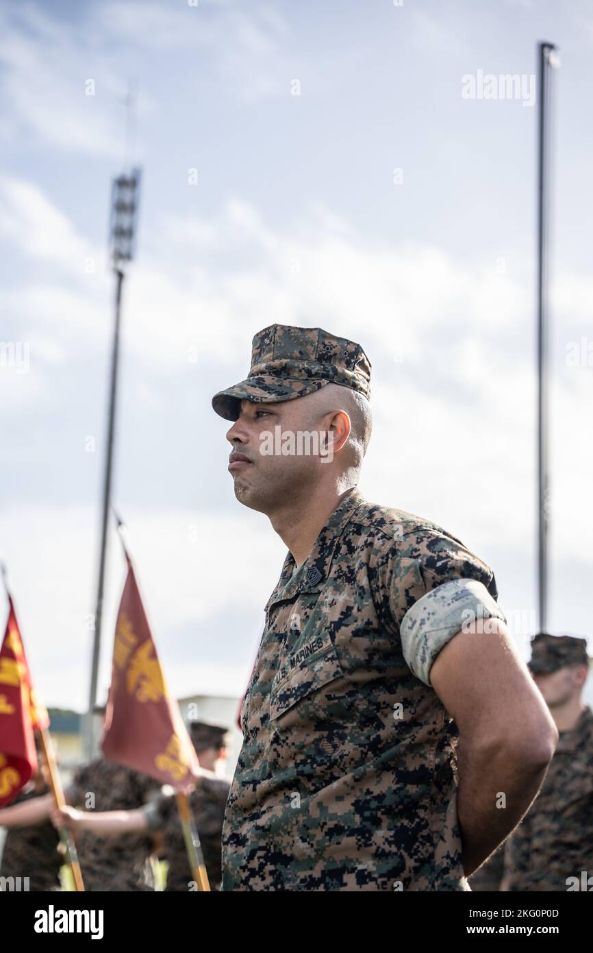 Sgt. Le Maj. Marcos A. Cordero, sergent-major du combat Logistics ...