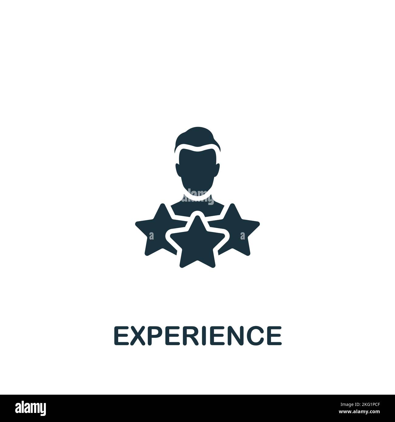 Icône expérience. Symbole de recrutement d'élément de ligne simple pour ...