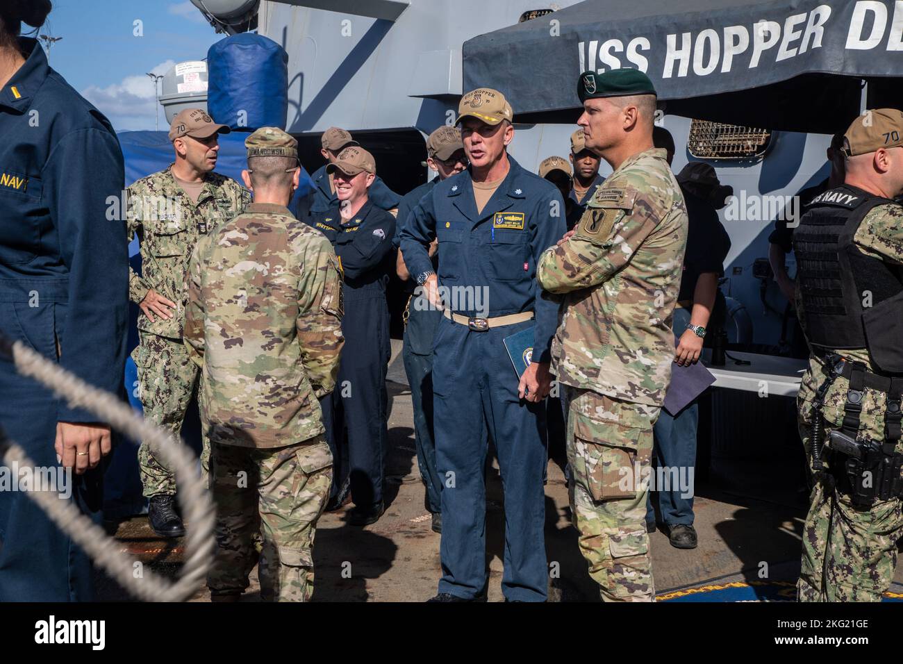Bryan Martin, commandant de la Brigade d'infanterie de 196th et du Cmdr ...