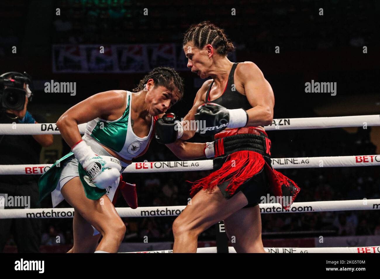 HERMOSILLO, MEXIQUE - SEPTEMBRE 03 : Érika Dinamita Cruz (blanc vert et ...