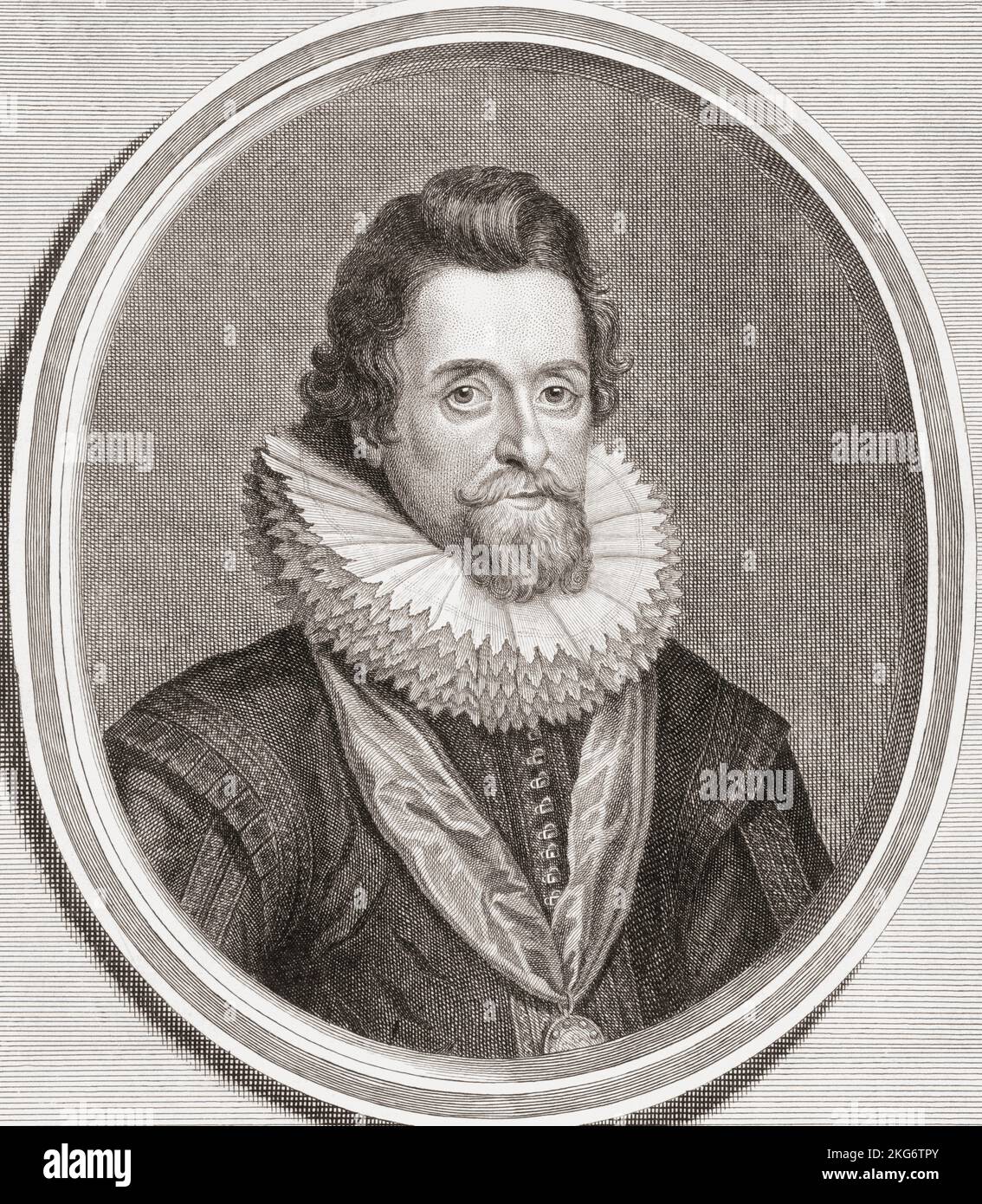 Historical illustration after an engraving from the 16th century Banque ...