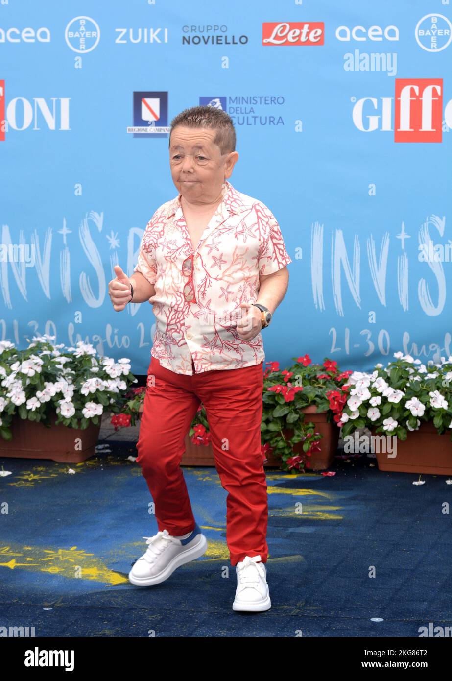 GIFFONI VALLE PIANA,ITALIE - 30 juillet,2022: Davide Marotta au Festival du film de Giffoni 2022 ...