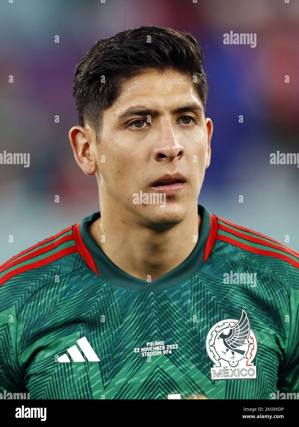 DOHA - Qatar, 22/11/2022, Edson Alvarez du Mexique pendant la coupe du ...