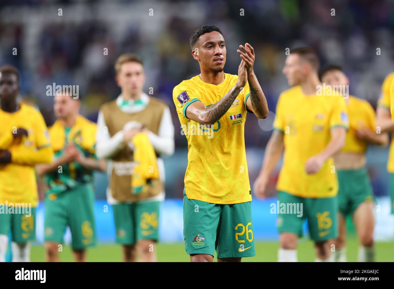 Al Wakrah, Qatar. 22nd novembre 2022. Keanu Baccus (AUS) football ...