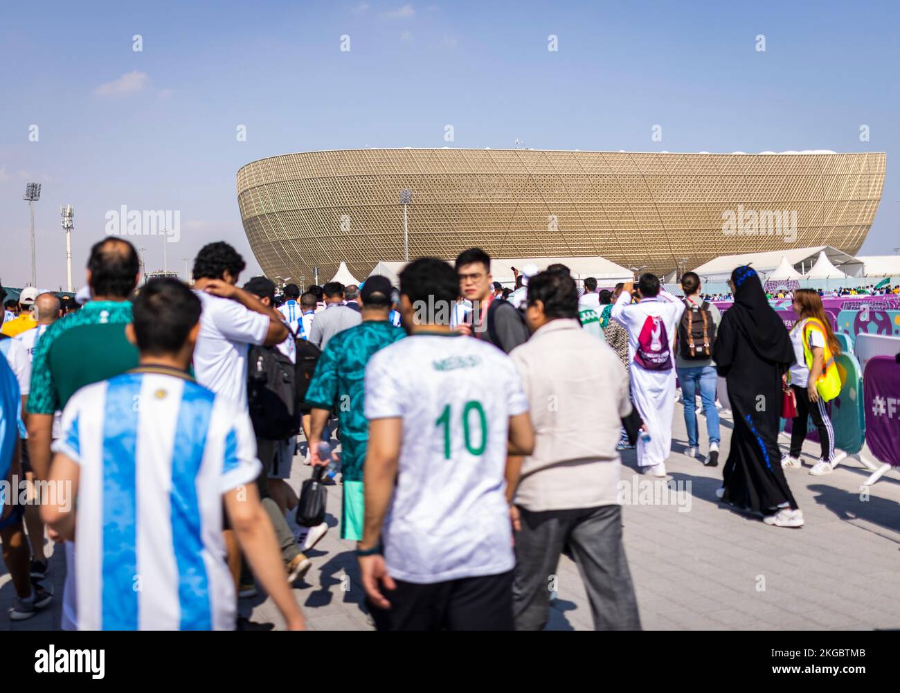 Doha, Qatar. 22nd novembre 2022. Lusail Iconic Stadium Argentine ...
