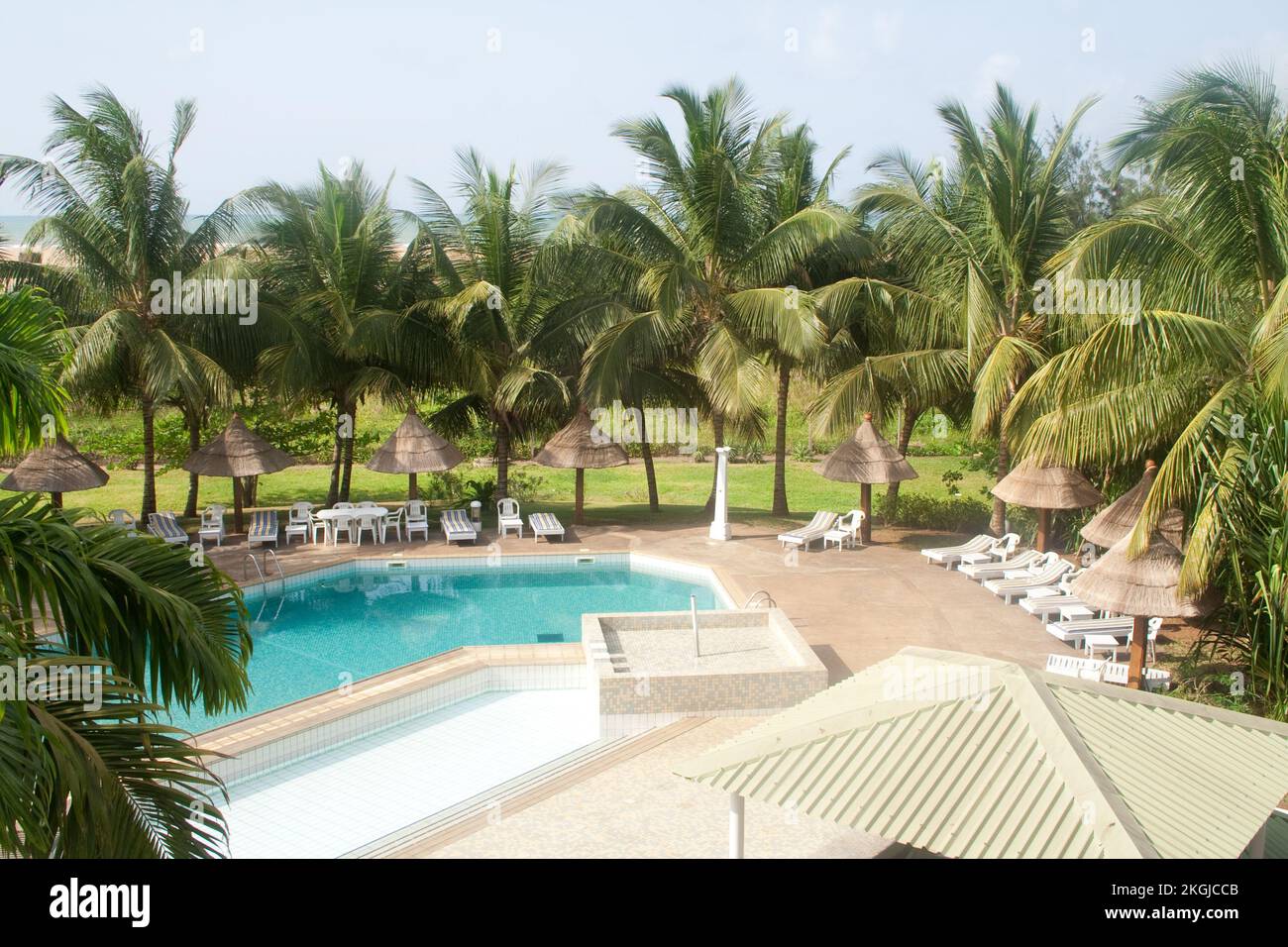 Piscine, Awale Plage Hotel, Grand Popo, Bénin Photo Stock - Alamy