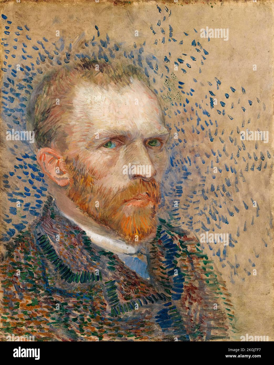 Vincent van Gogh (1853-1890), autoportrait, peinture à l'huile sur ...
