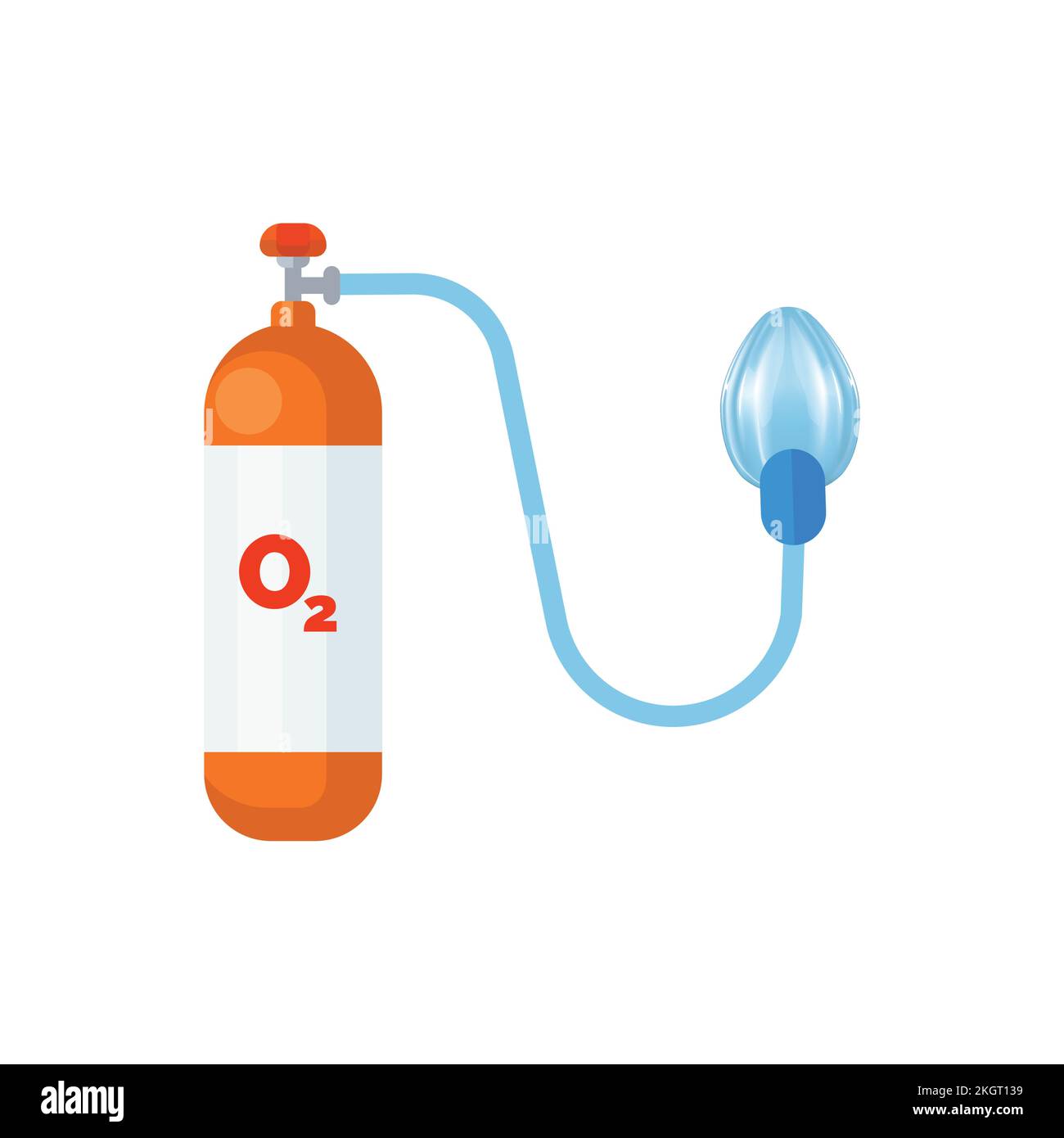 Couleur verte réservoir d'oxygène équipement médical avec masque ...