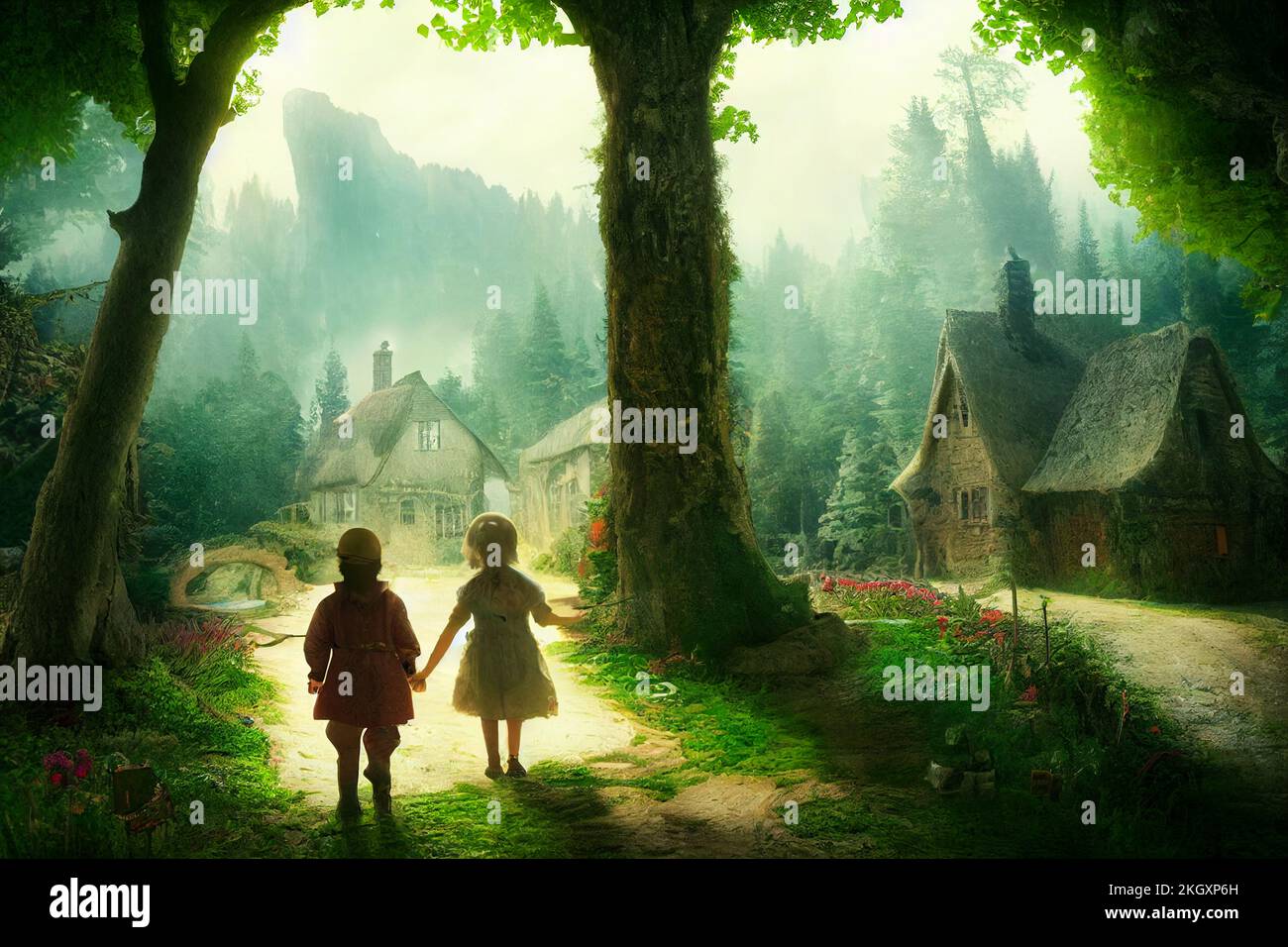 Hansel and gretel illustration Banque de photographies et d’images à ...