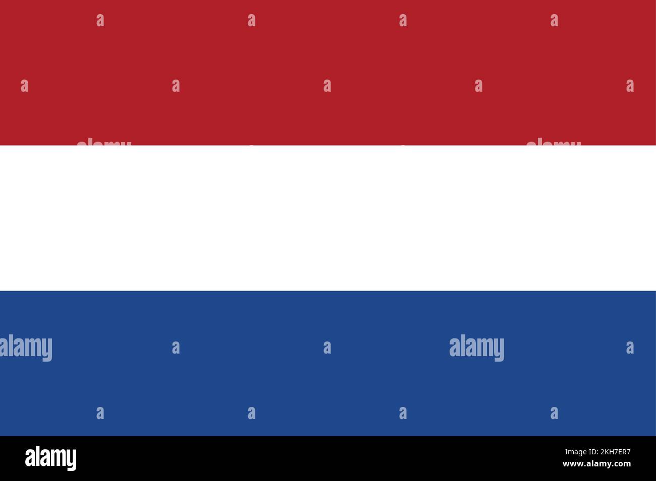 Holland flag illustration Banque d'images vectorielles - Alamy