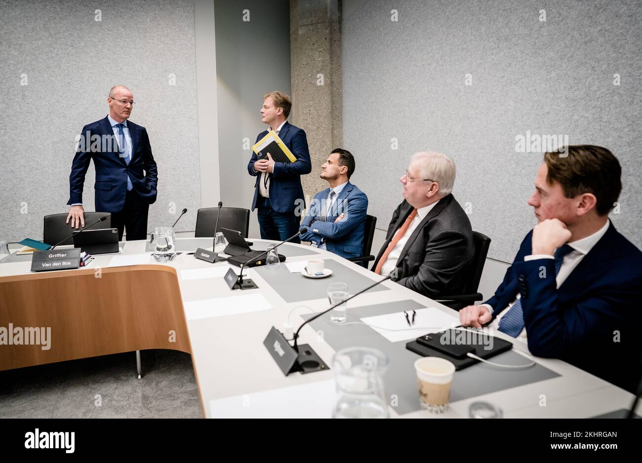 LA HAYE - Klaas Knot, président de de Nederlandsche Bank (DNB), Pieter ...