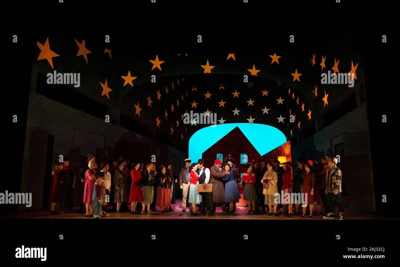 Centre, l-r: Jennifer France (Mary Hatch Bailey), Frederick Ballentine ...